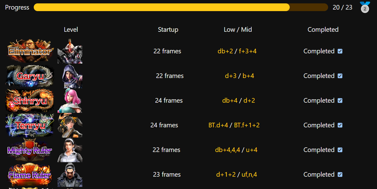 Tekken 8 Challenges | TekkenDocs